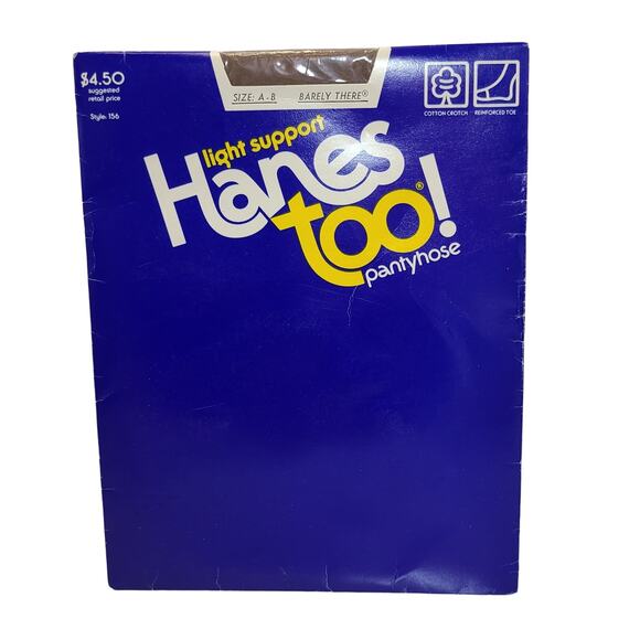 Hanes | Accessories | Vintage 984 Hanes Too Pantyhose In Size A B ...